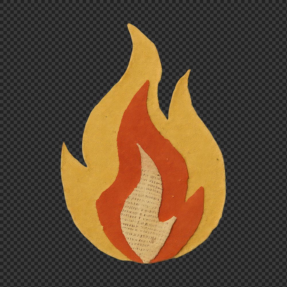 PNG Colorful paper flame illustration | Premium PNG - rawpixel