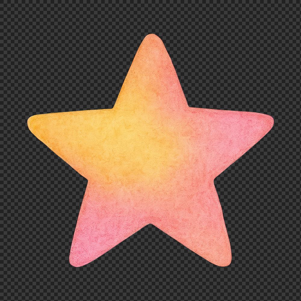 PNG Vibrant watercolor star illustration | Free PNG - rawpixel