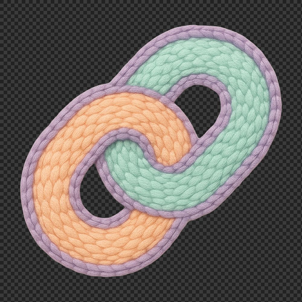 PNG Colorful interlocking woven links | Free PNG - rawpixel