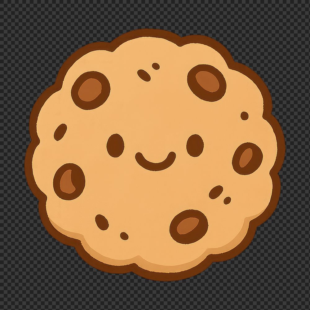 PNG Cute smiling chocolate chip | Free PNG - rawpixel