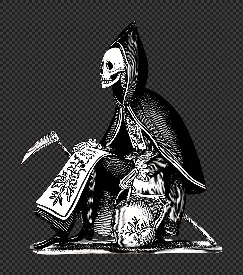 PNG Gothic death psyche illustration | Free PNG - rawpixel