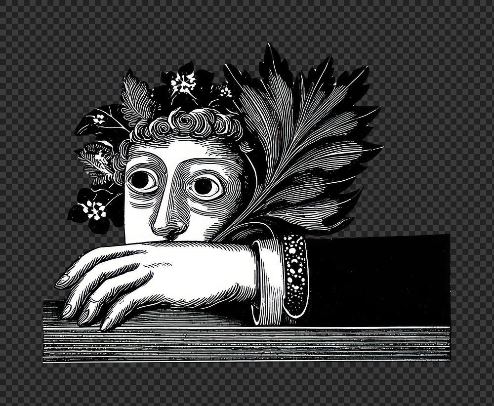 PNG Gothic psyche illustration drawing | Free PNG - rawpixel