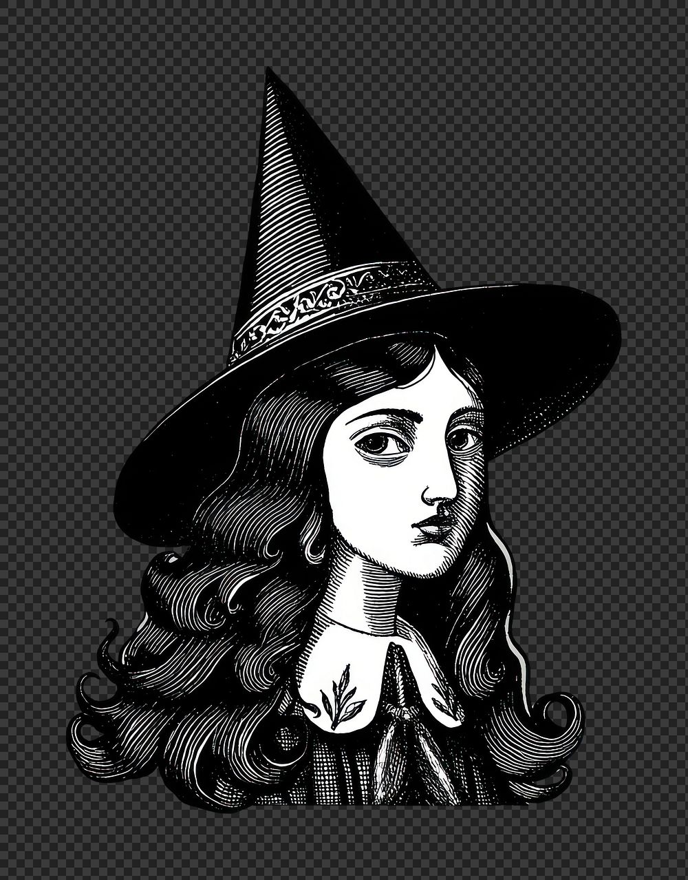 PNG Gothic witch psyche illustration | Free PNG - rawpixel