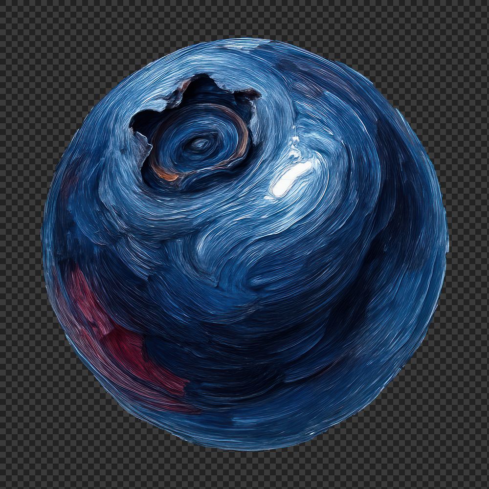PNG Abstract blueberry oil painting | Free PNG - rawpixel