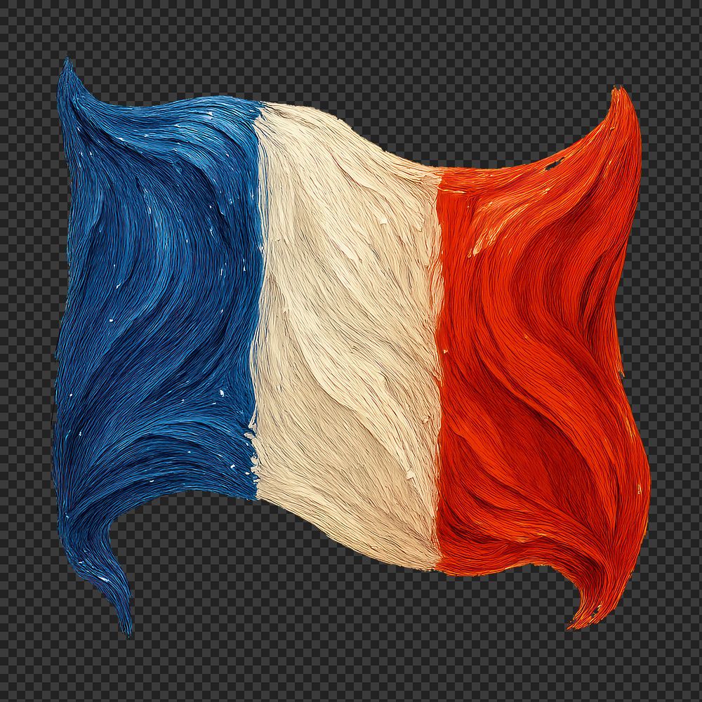 PNG Textured French flag illustration | Free PNG - rawpixel