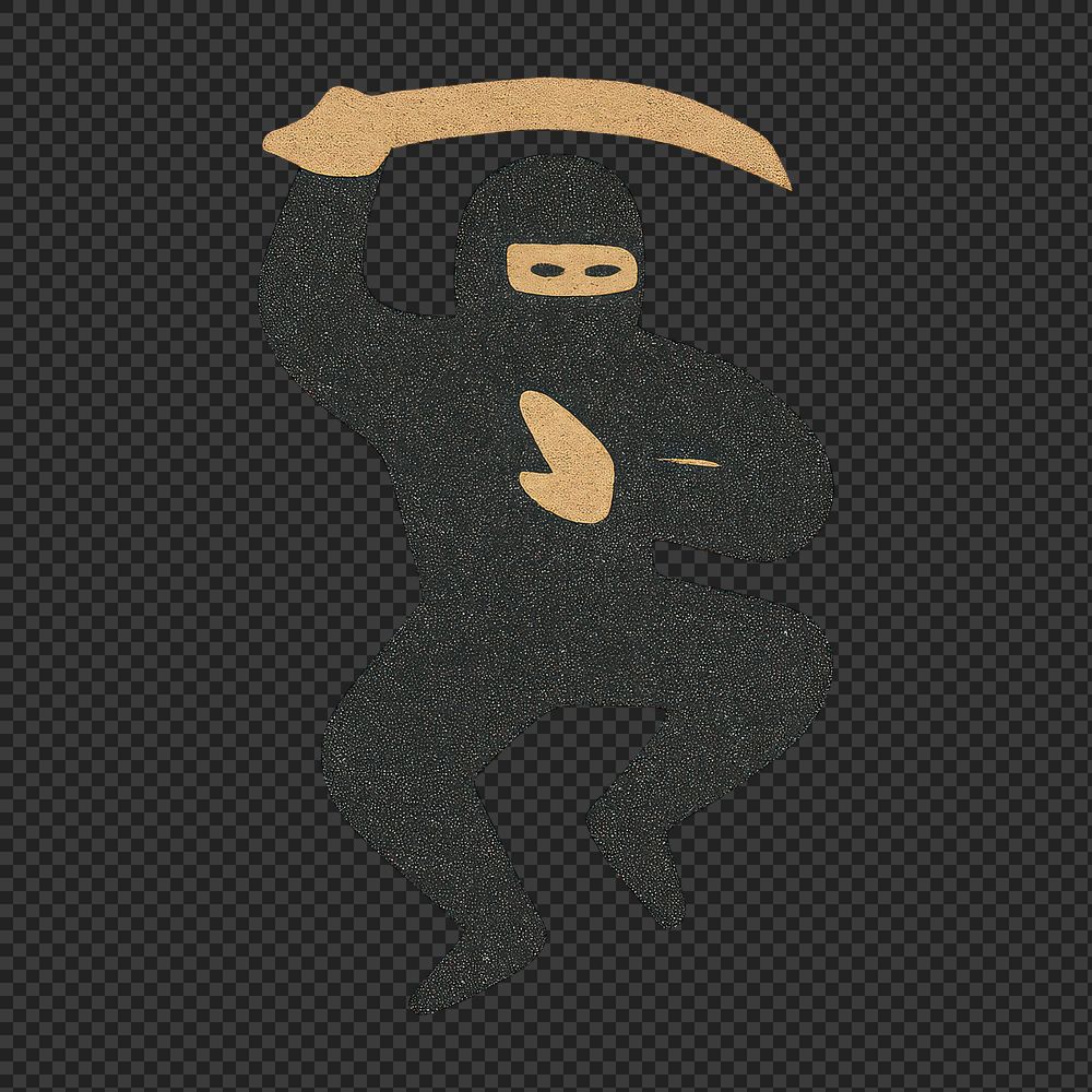 PNG Stealthy ninja silhouette art | Free PNG - rawpixel