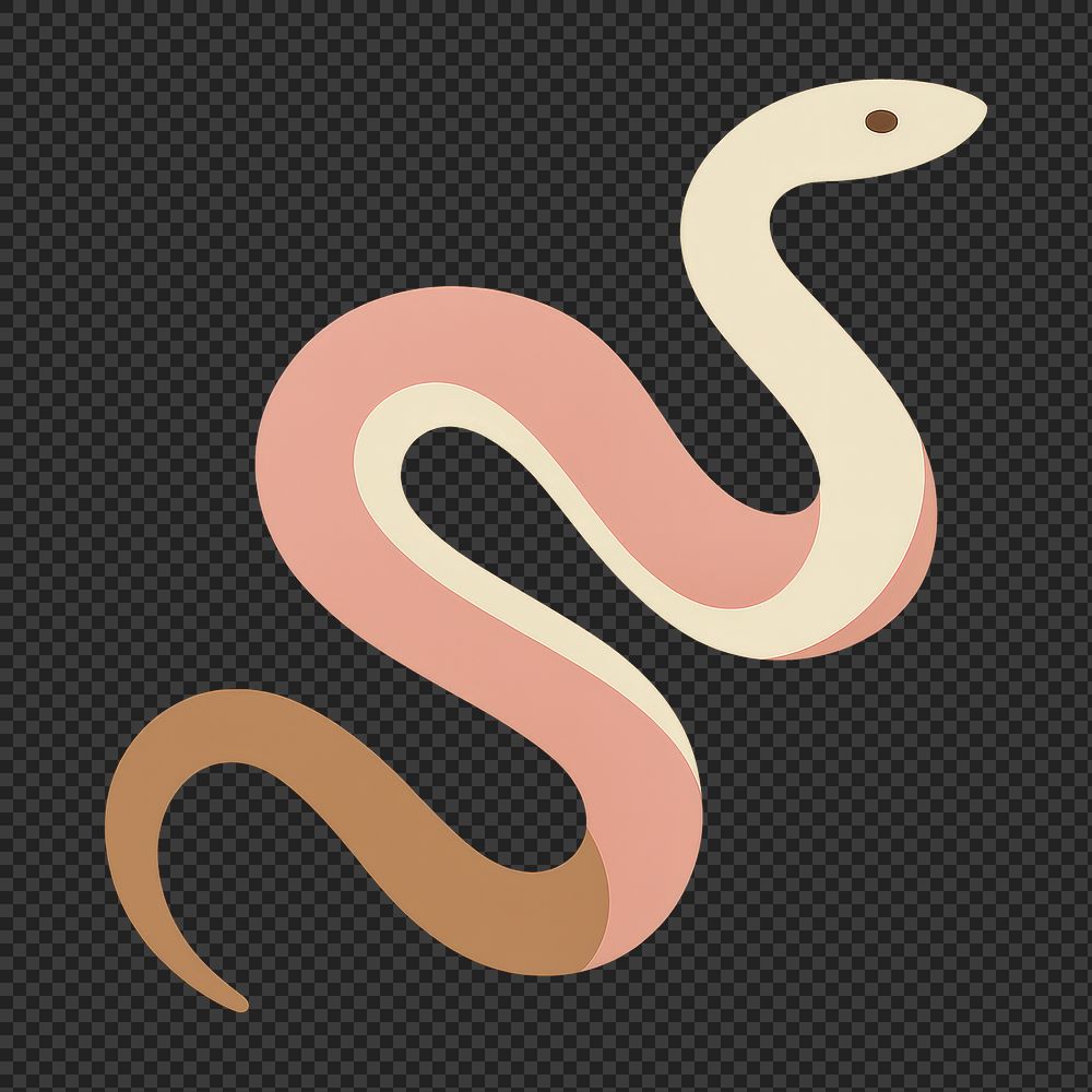 PNG Stylized snake illustration design | Free PNG - rawpixel