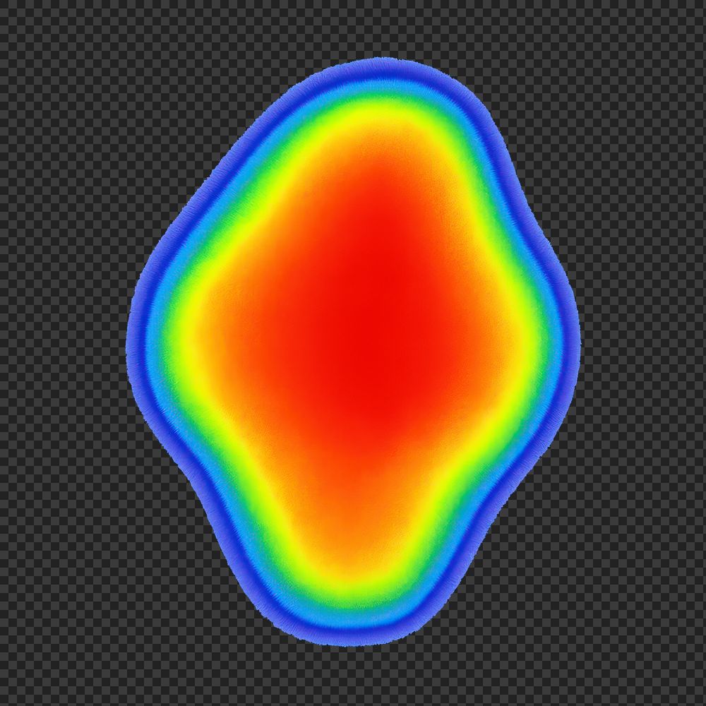 PNG Colorful gradient heat map | Free PNG - rawpixel
