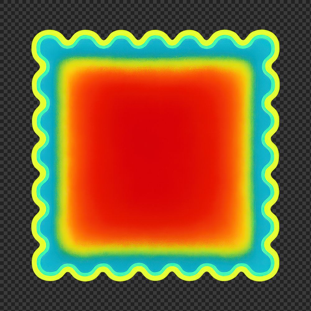 PNG Colorful abstract wavy square | Free PNG - rawpixel