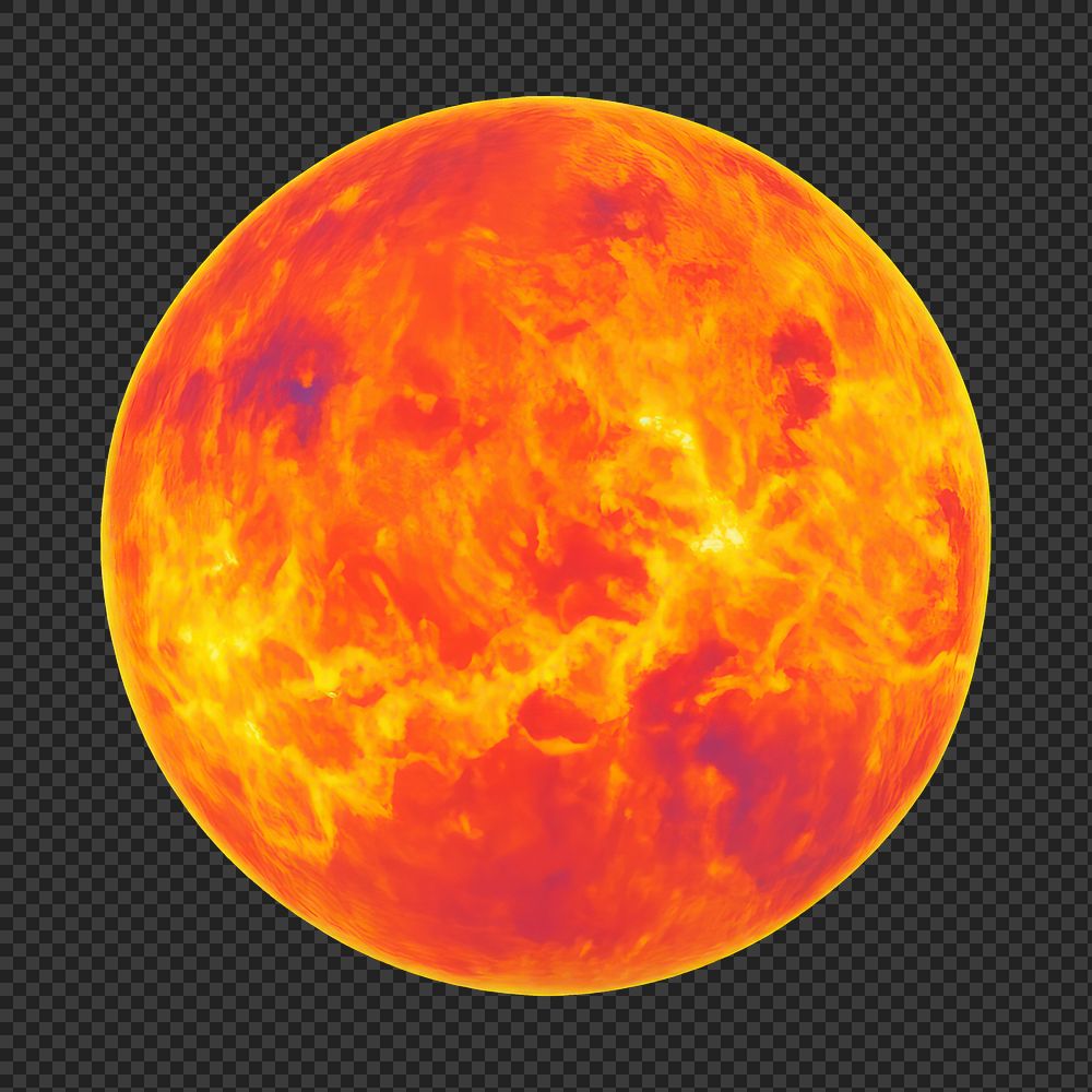PNG Fiery sun glowing surface | Free PNG - rawpixel