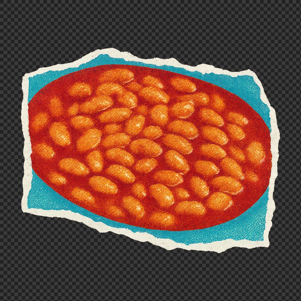 PNG Retro baked beans illustration | Free PNG - rawpixel