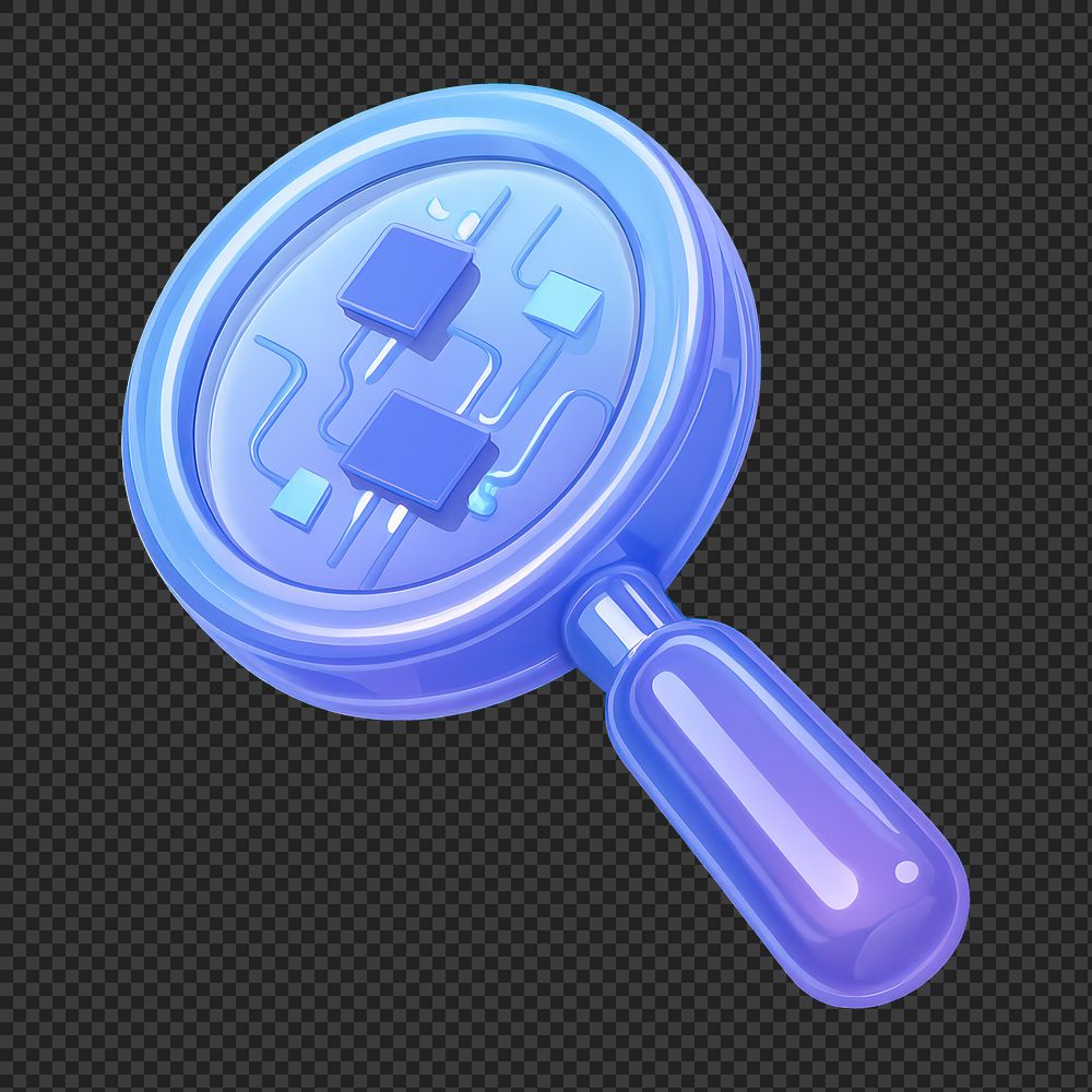 PNG Futuristic magnifying glass technology | Free PNG - rawpixel