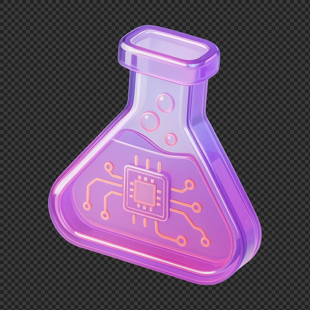 PNG Futuristic tech-themed potion bottle | Free PNG - rawpixel