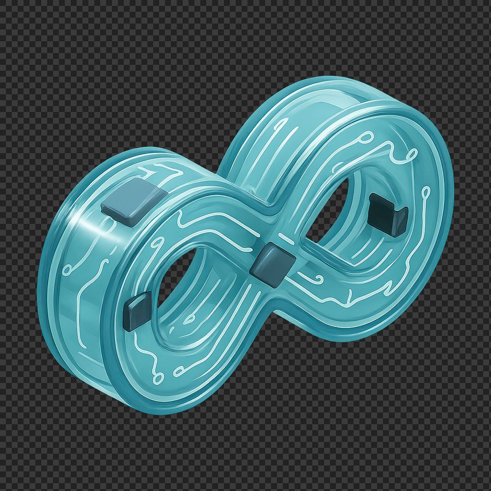 PNG Futuristic infinity circuit design | Free PNG - rawpixel