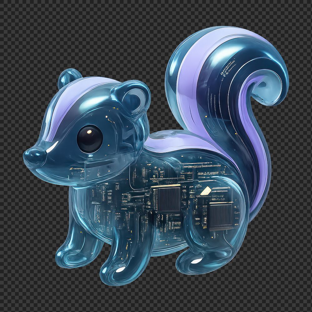 PNG Futuristic robotic skunk design | Free PNG - rawpixel