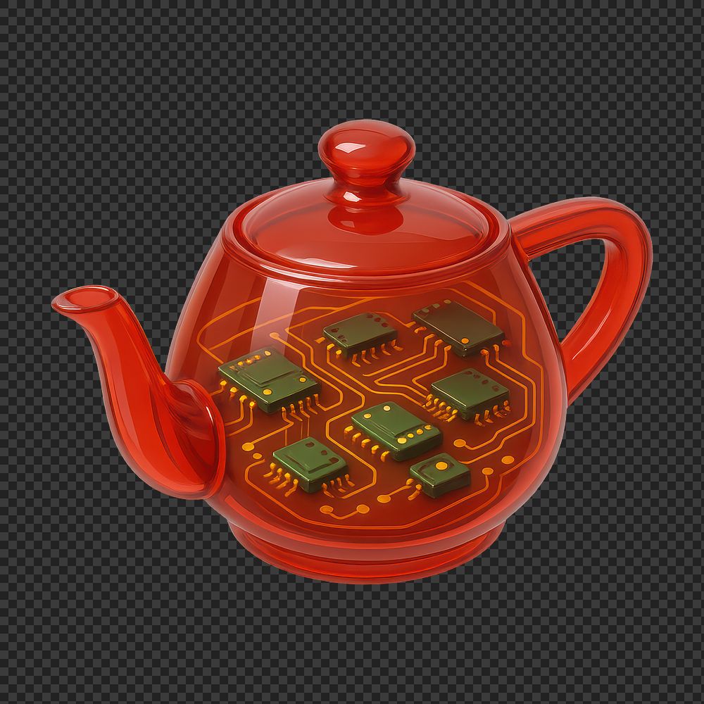 PNG Futuristic teapot circuit design | Free PNG - rawpixel