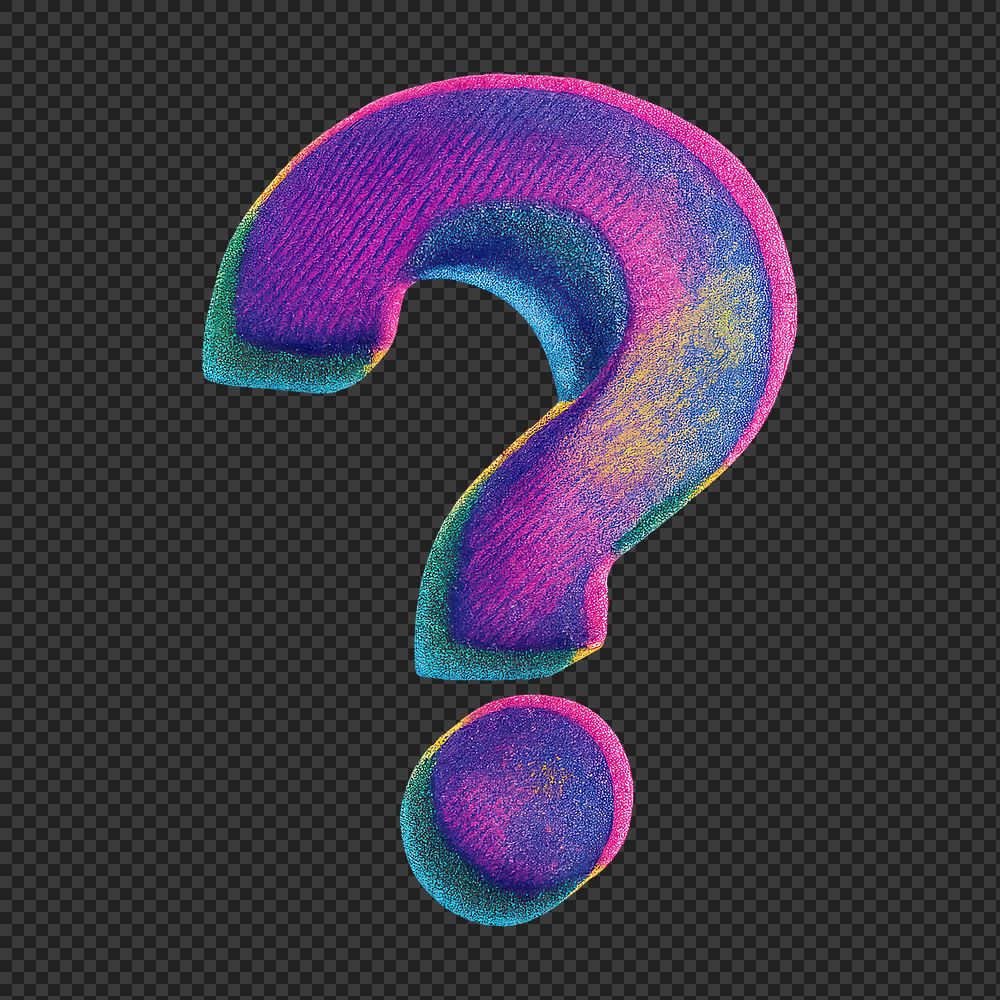 PNG Colorful textured question mark | Free PNG - rawpixel