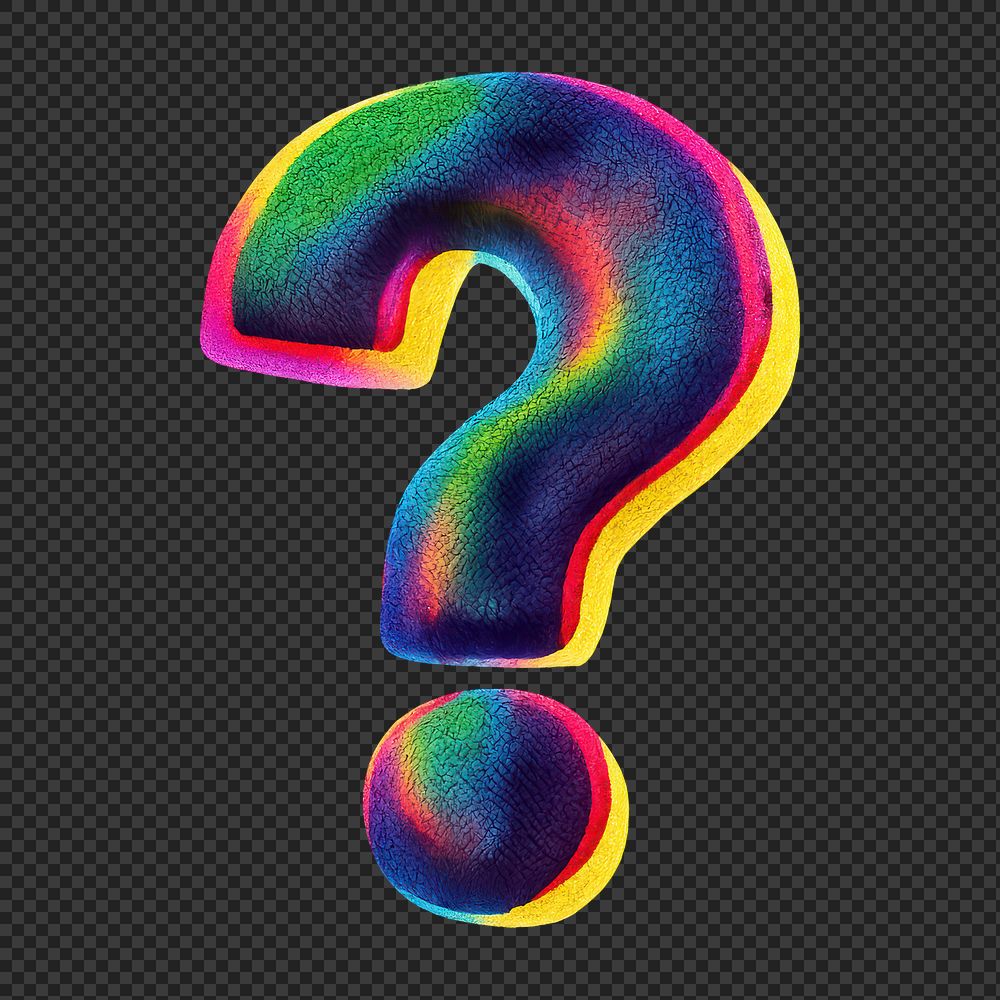 PNG Colorful textured question mark | Free PNG - rawpixel