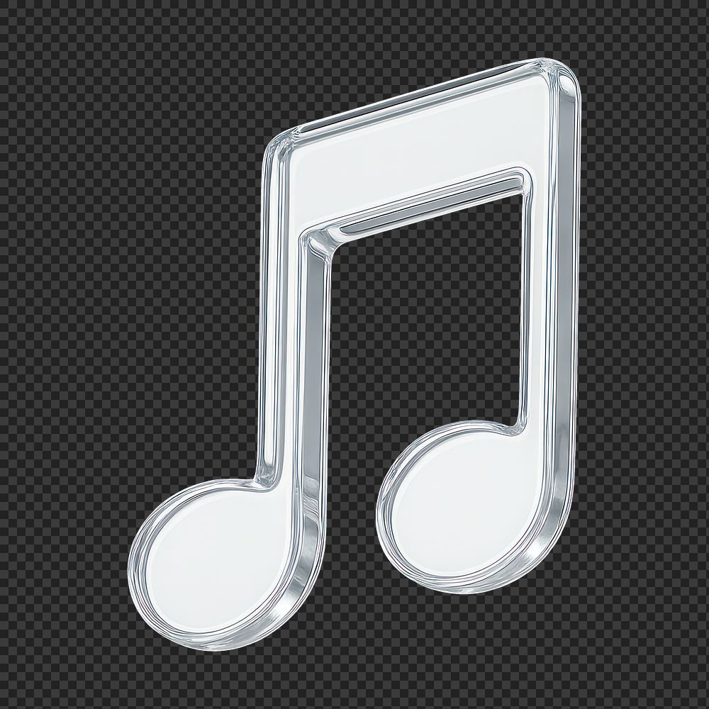 PNG Glossy transparent musical note | Free PNG - rawpixel