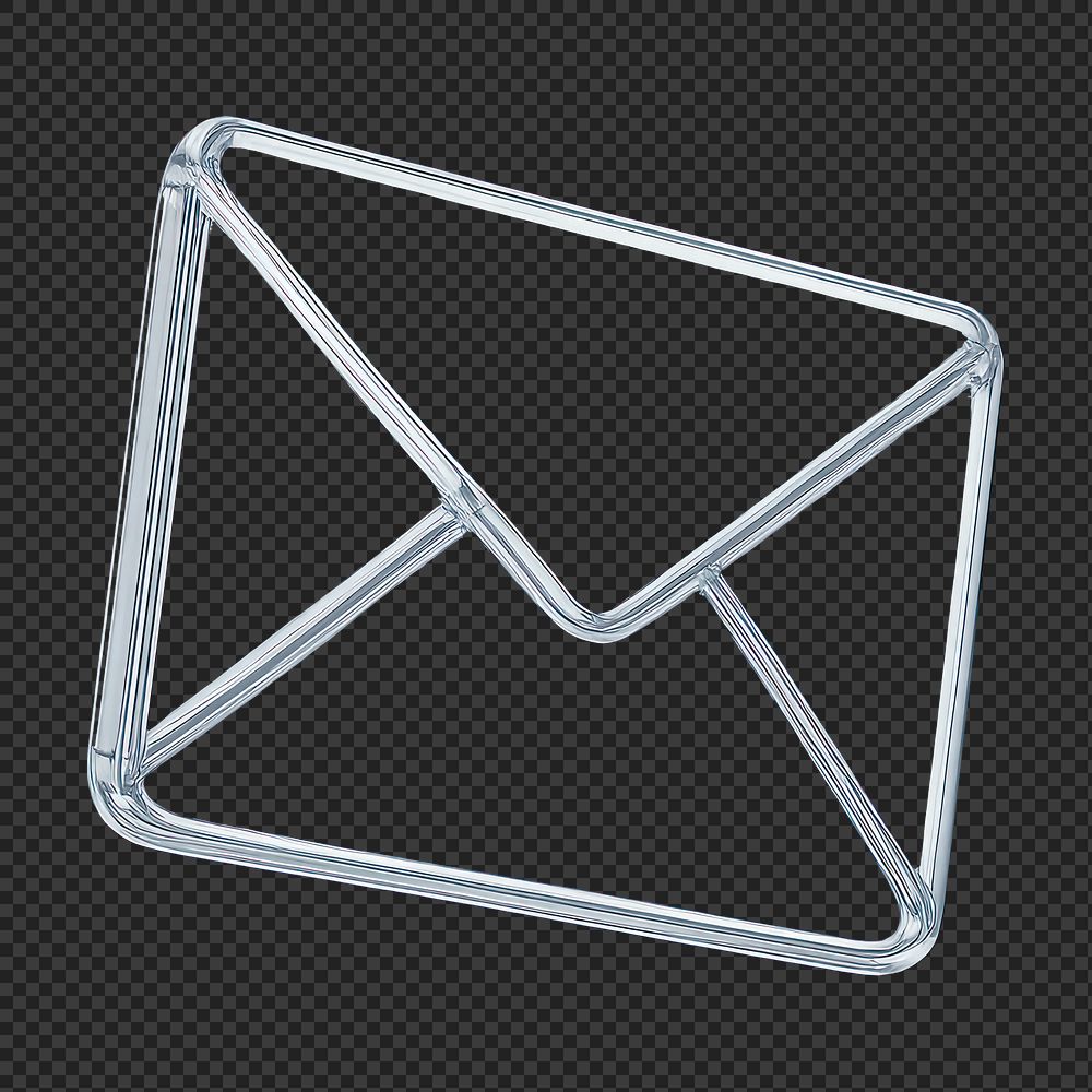 PNG Transparent wireframe envelope illustration | Free PNG - rawpixel