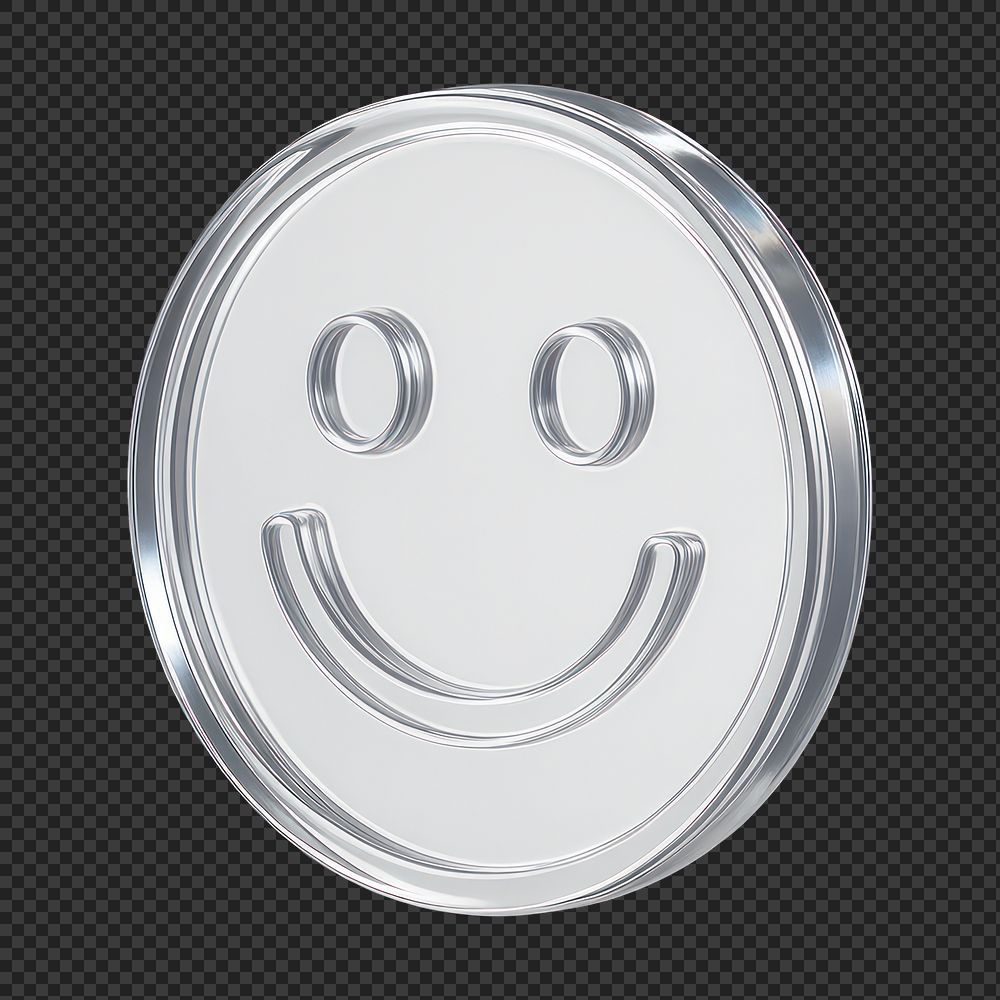 PNG Metallic smiley face coin | Free PNG - rawpixel