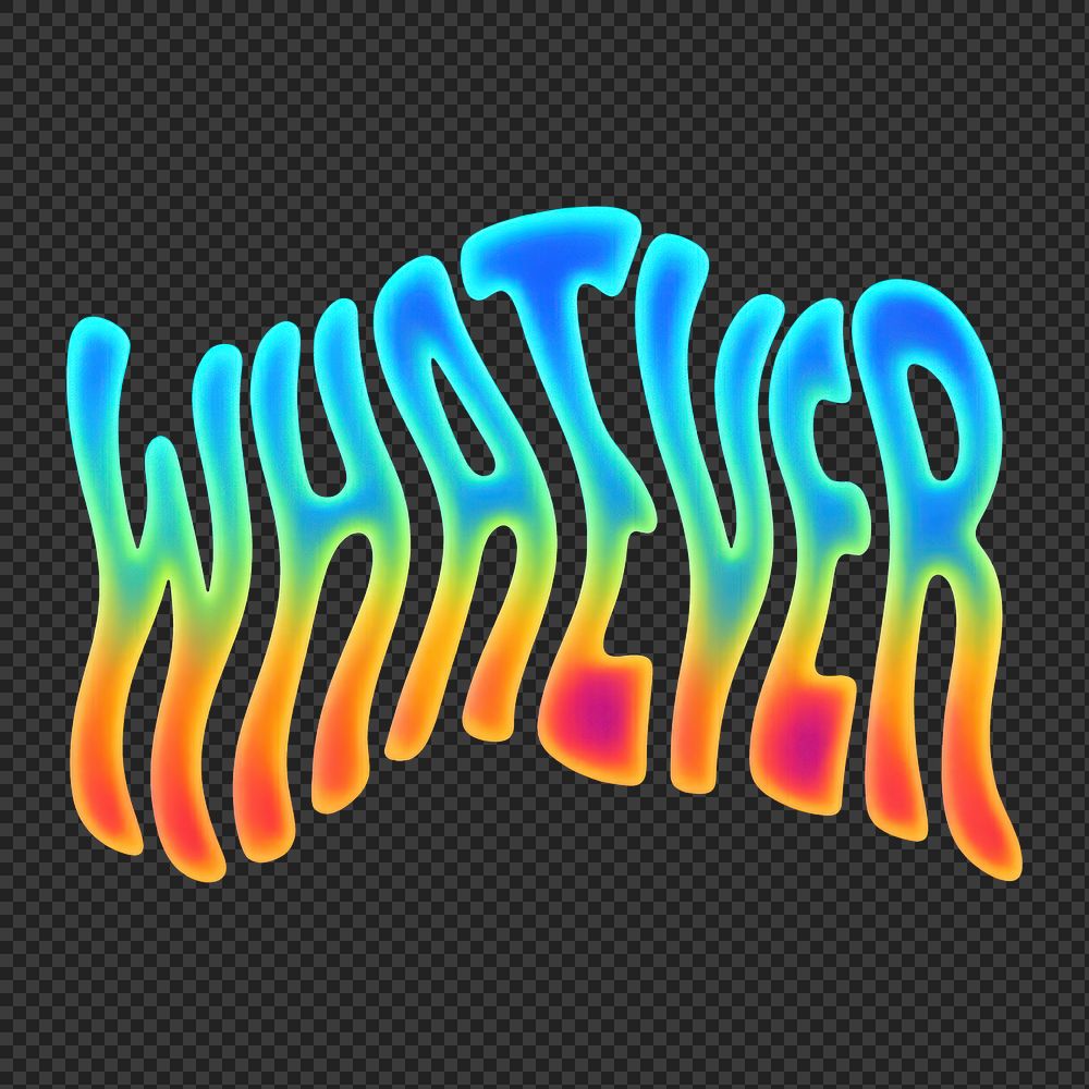 PNG Colorful psychedelic text design | Free PNG - rawpixel