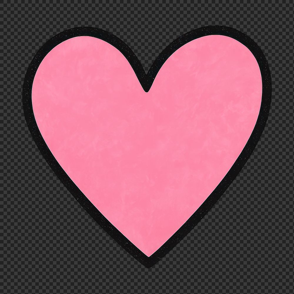 PNG Simple pink heart illustration | Free PNG - rawpixel