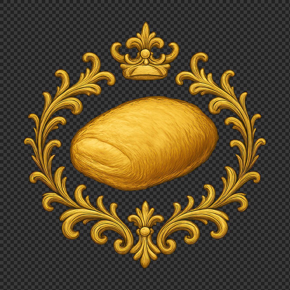 PNG Golden bread emblem crown | Free PNG - rawpixel