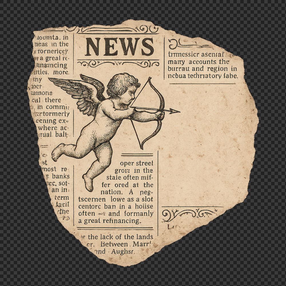 Newspaper Vintage PNG Shadow Craft Images | Free Photos, PNG Stickers ...