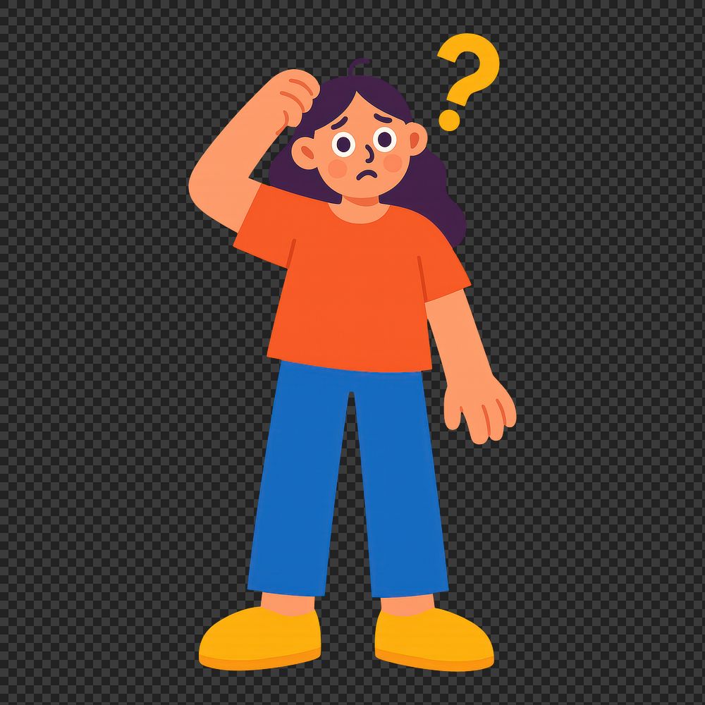 Woman Confused Background PNG Images | Free Photos, PNG Stickers ...