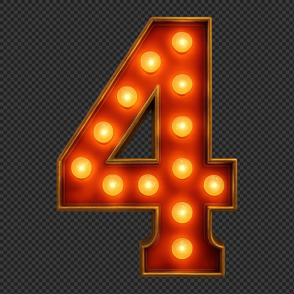 Retro Number 4 Images | Free Photos, PNG Stickers, Wallpapers ...