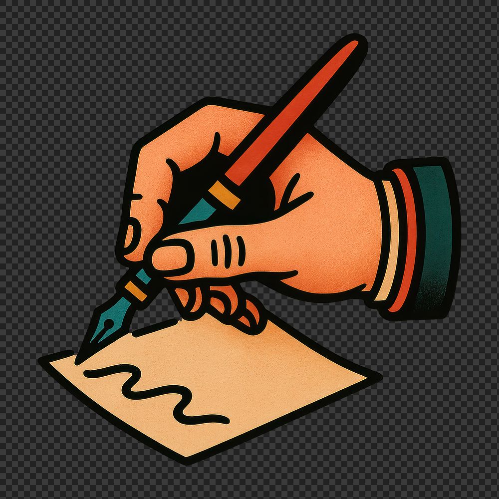 PNG Vintage hand writing illustration | Free PNG - rawpixel