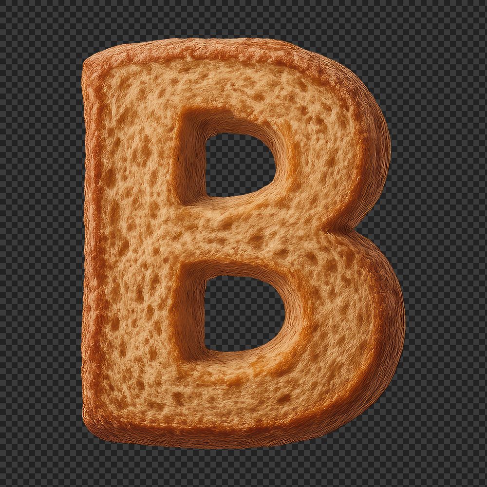 PNG Bread letter B texture | Free PNG - rawpixel