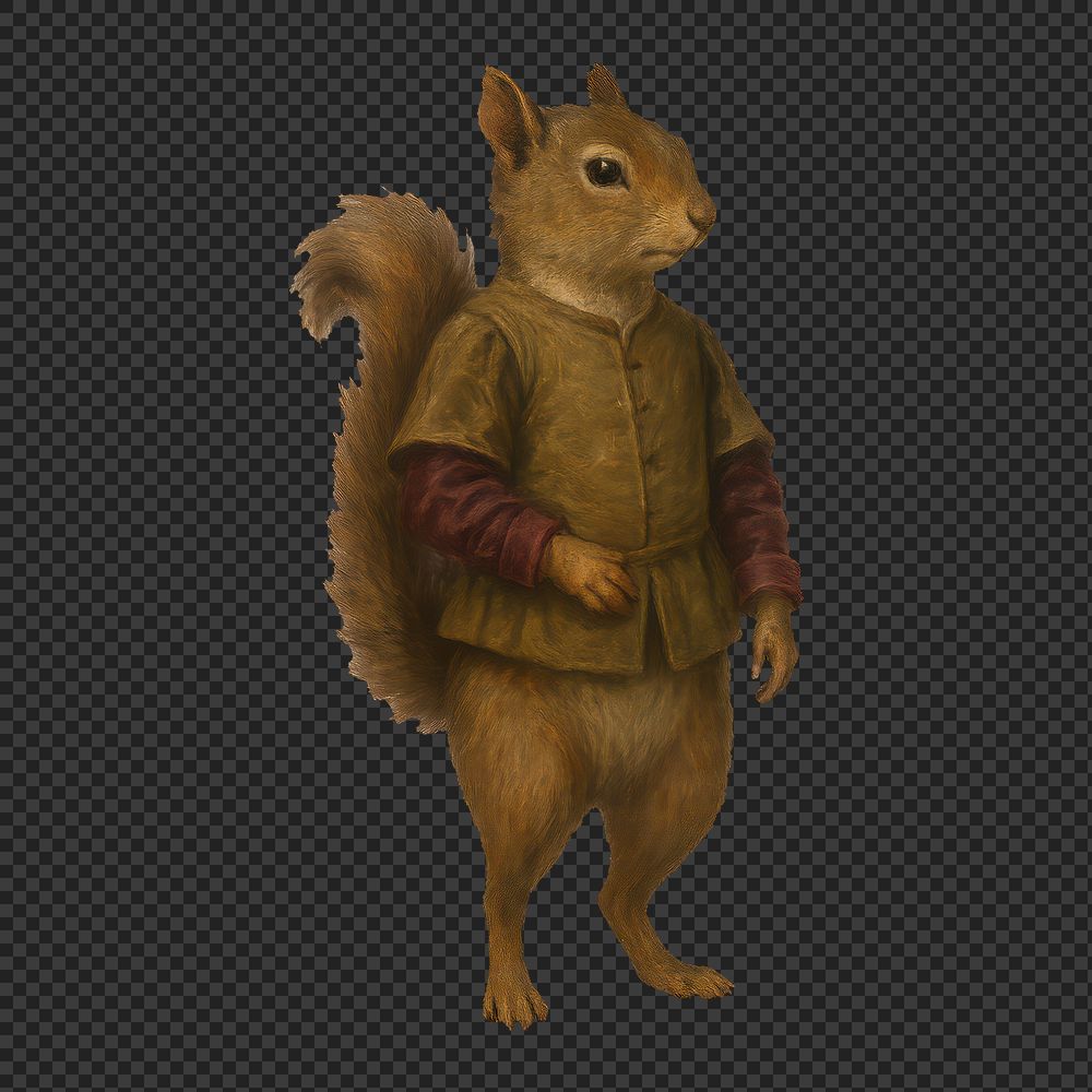 PNG Anthropomorphic squirrel medieval attire | Free PNG - rawpixel