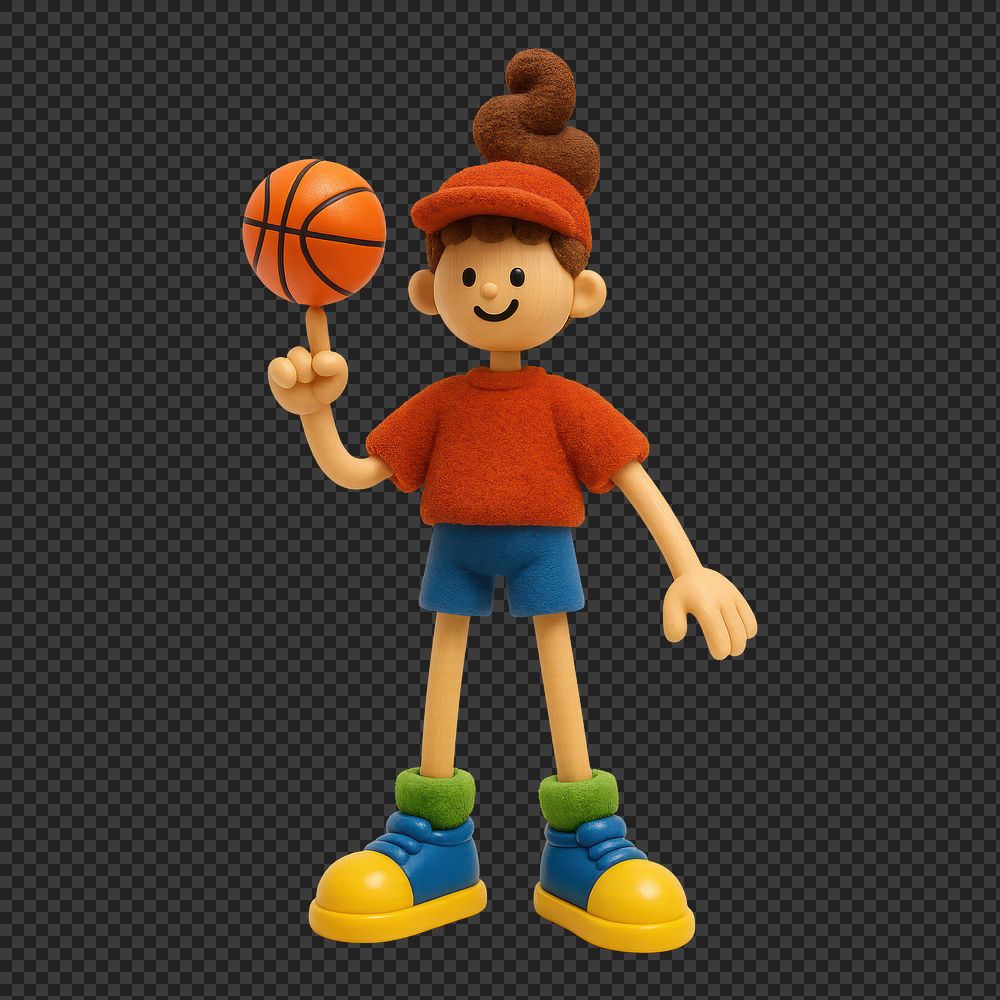 PNG Playful clay basketball character | Free PNG - rawpixel
