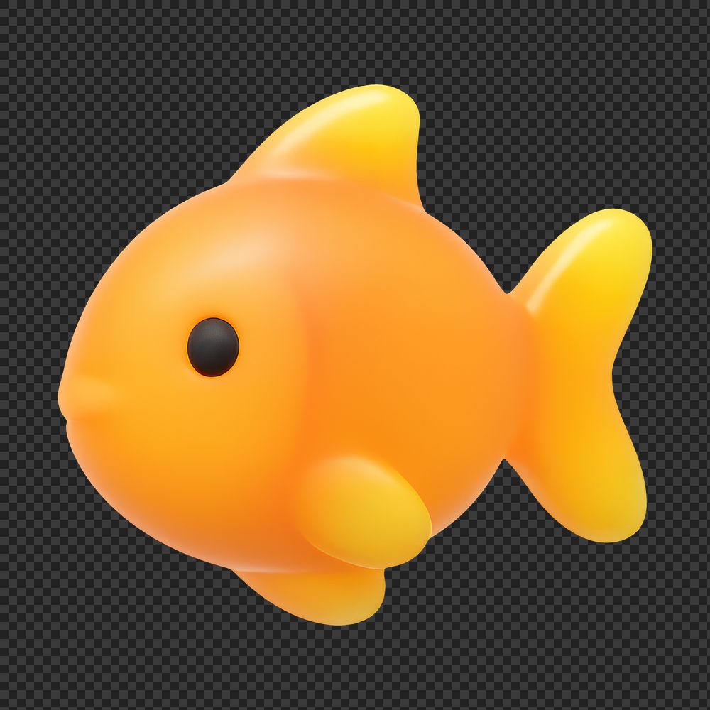 PNG Cute cartoon orange fish | Free PNG - rawpixel