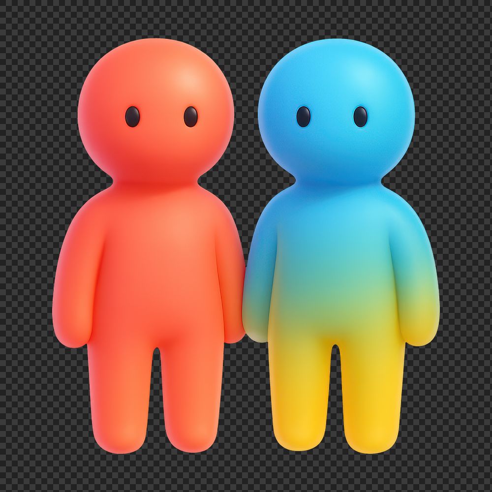 PNG Colorful 3D cartoon figures | Free PNG - rawpixel