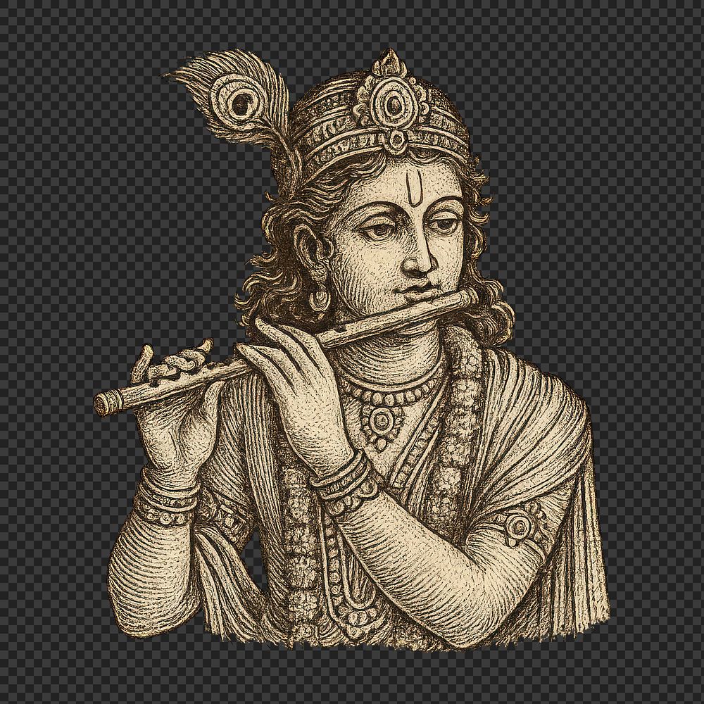 PNG Traditional Indian deity illustration | Free PNG - rawpixel