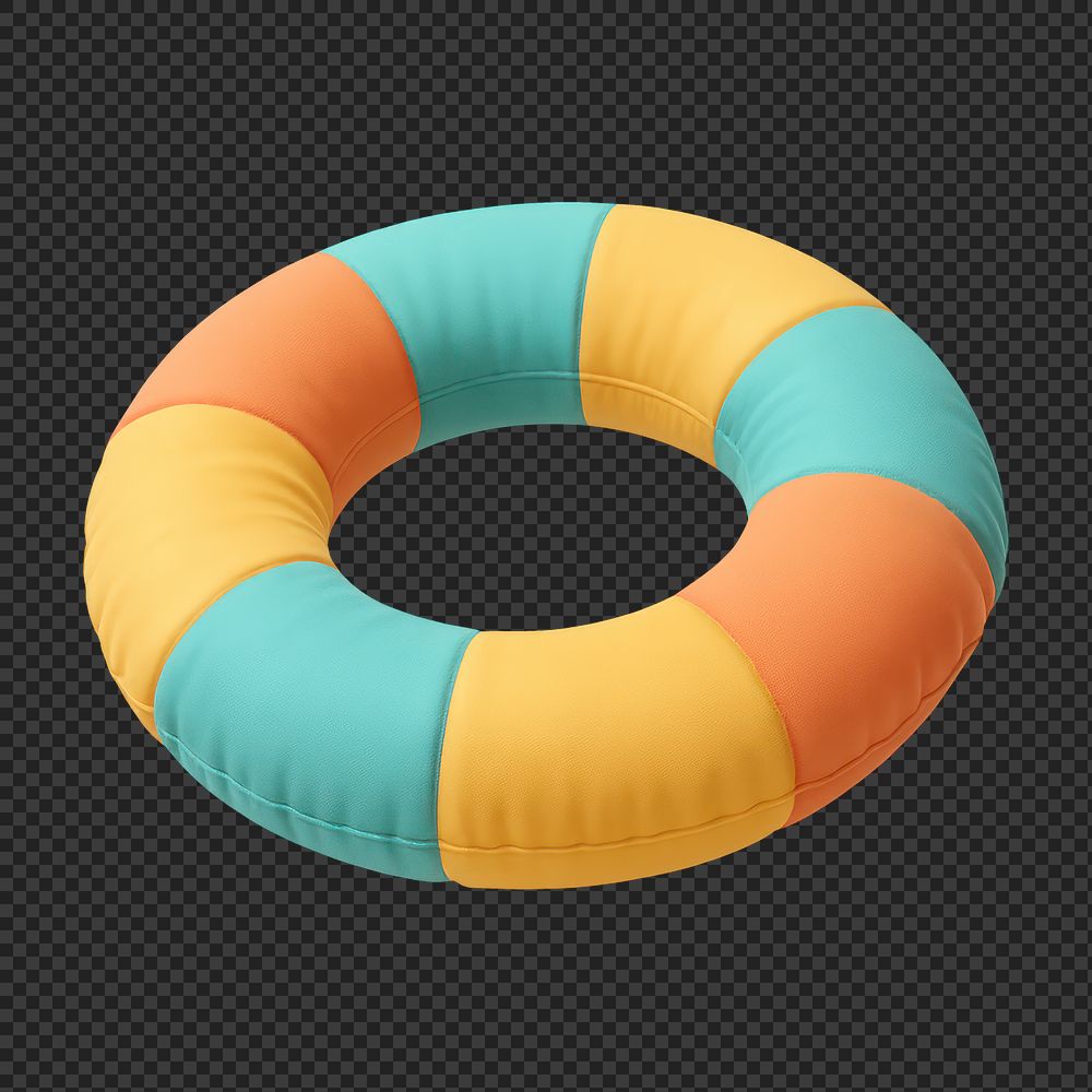 PNG Colorful inflatable pool float | Free PNG - rawpixel