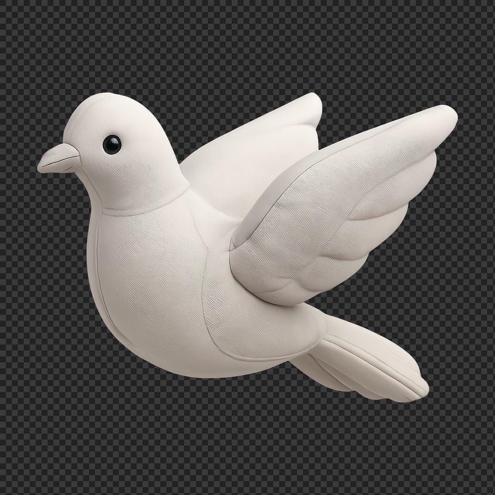 PNG White plush dove illustration | Free PNG - rawpixel
