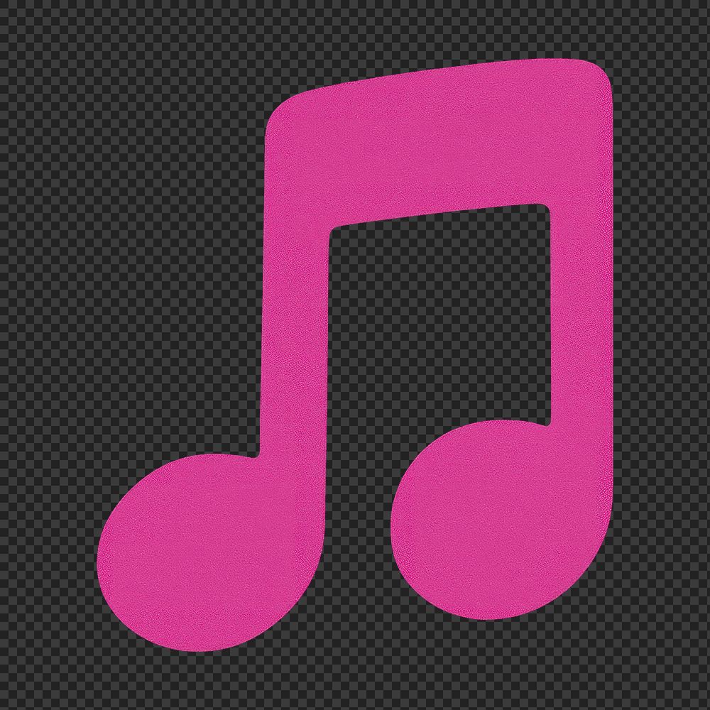 PNG Pink musical note icon | Free PNG - rawpixel