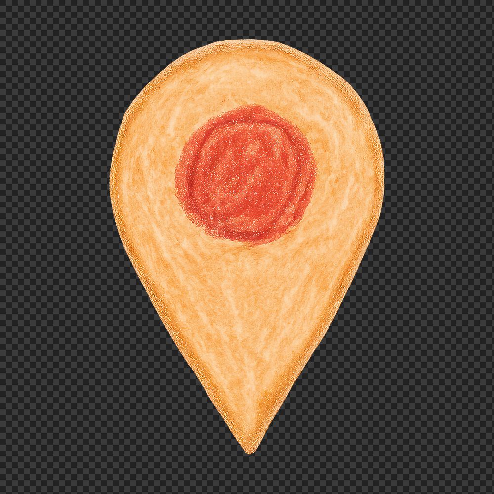 PNG Hand-drawn location pin illustration | Free PNG - rawpixel