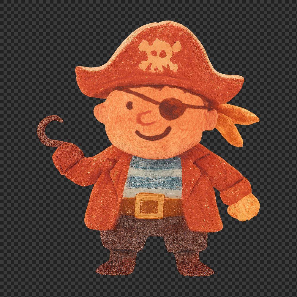 PNG Whimsical pirate cartoon illustration | Free PNG - rawpixel