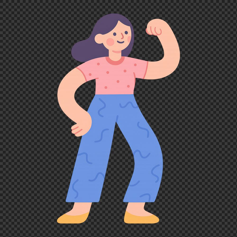 PNG Confident cartoon character illustration | Free PNG - rawpixel