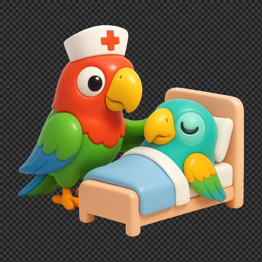 PNG Parrot nurse caring patient | Free PNG - rawpixel
