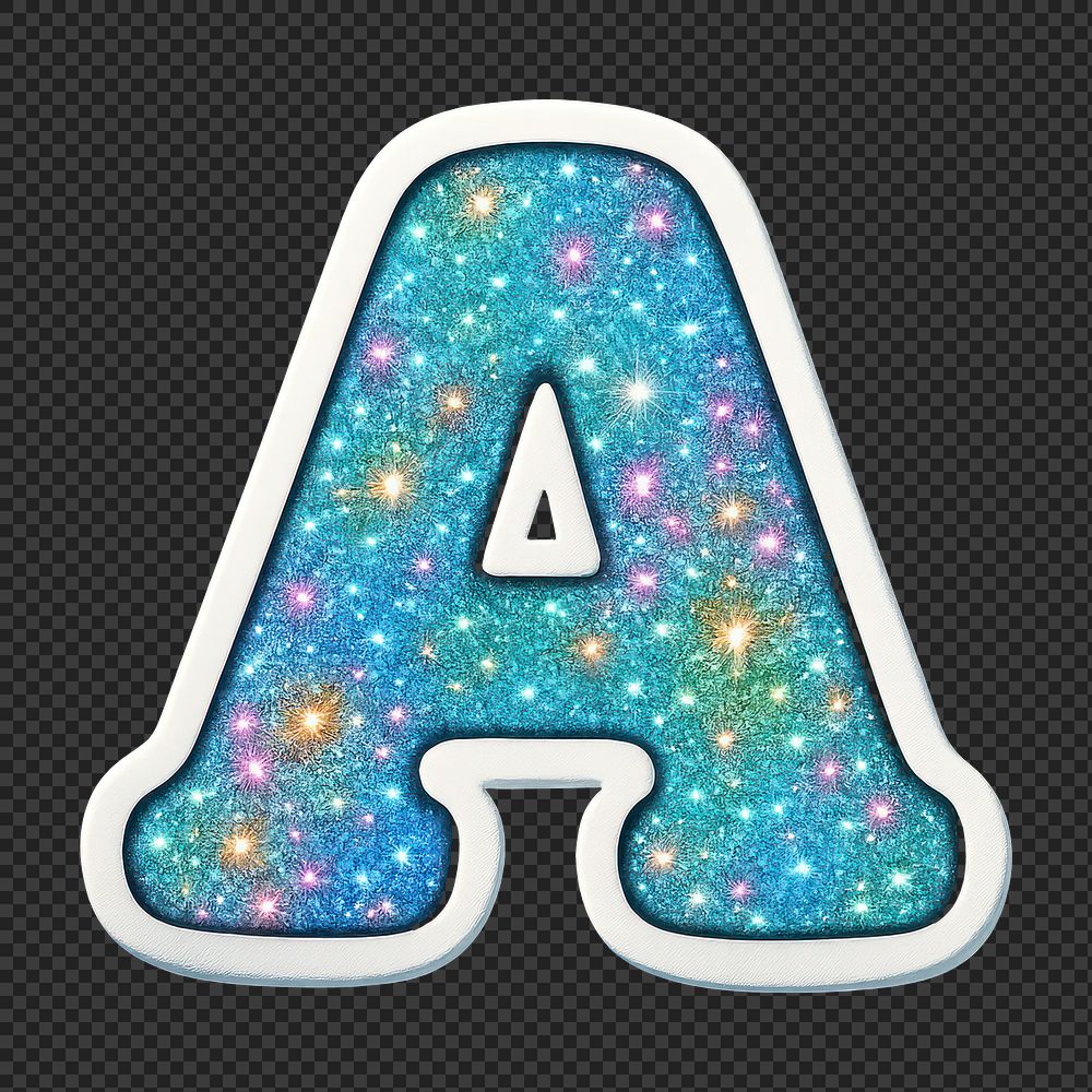 PNG Sparkling galaxy letter illustration | Free PNG - rawpixel