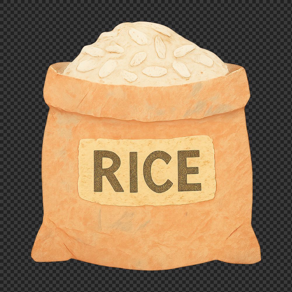 PNG Rice bag illustration, transparent | Free PNG - rawpixel