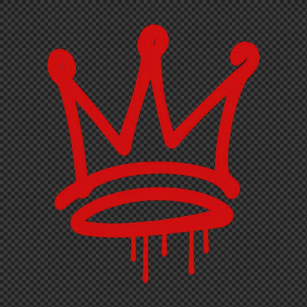 PNG Red graffiti crown icon | Free PNG - rawpixel
