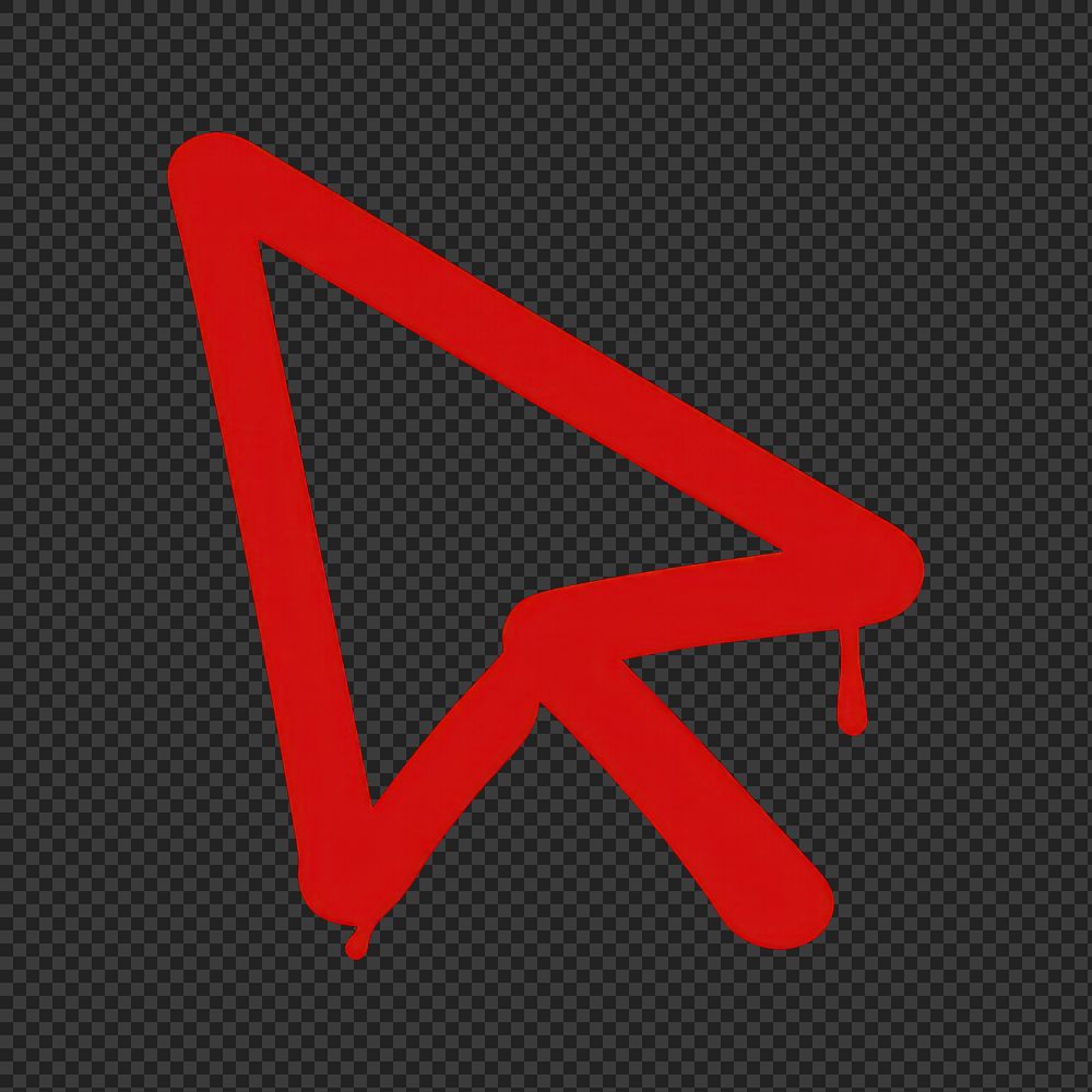 PNG Red dripping arrow cursor | Free PNG - rawpixel