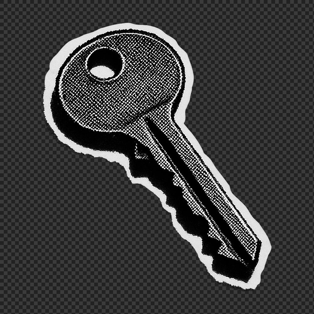 PNG Monochrome vintage key illustration | Free PNG - rawpixel